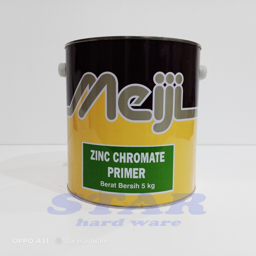 Jual MEIJI Meni Besi Zinc Chromate Galon 5 Kg / Cat Dasar Besi Primer ...