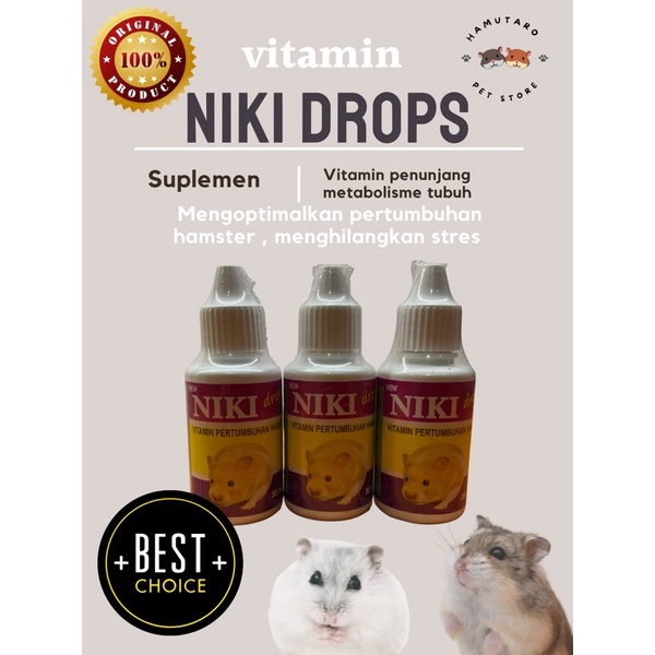 Jual Vitamin Pertumbuhan Hamster / Landak Mini / Marmut / Mencit Niki ...