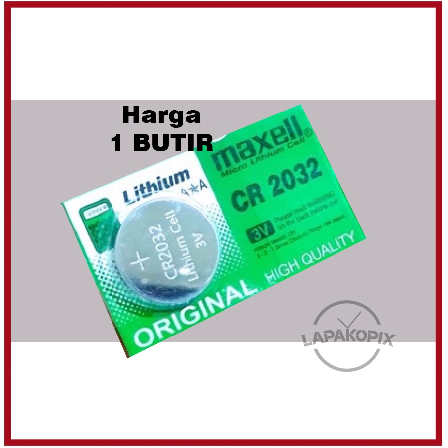 Jual Baterai CR2032 Standar Batre 2032 Batu Battery Micro Lithium 3V ...