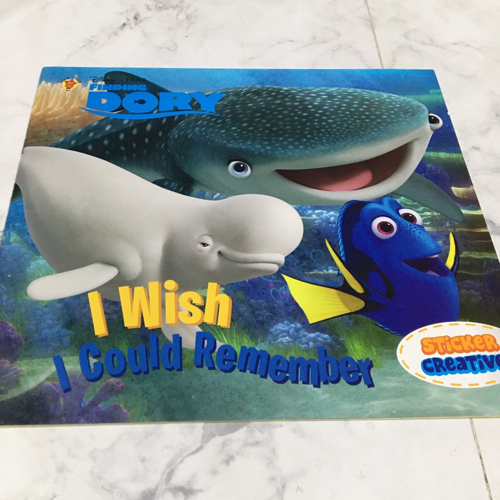 Jual disney finding dory i wish i could remember / activity book with ...