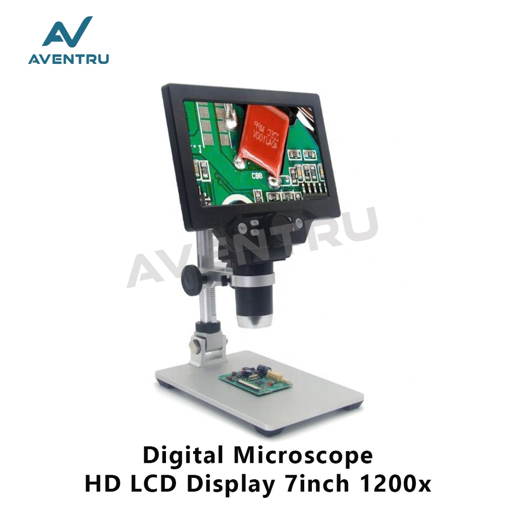 Jual Digital Microscope 7 inch HD LCD display electron microscope 1200X | Shopee Indonesia