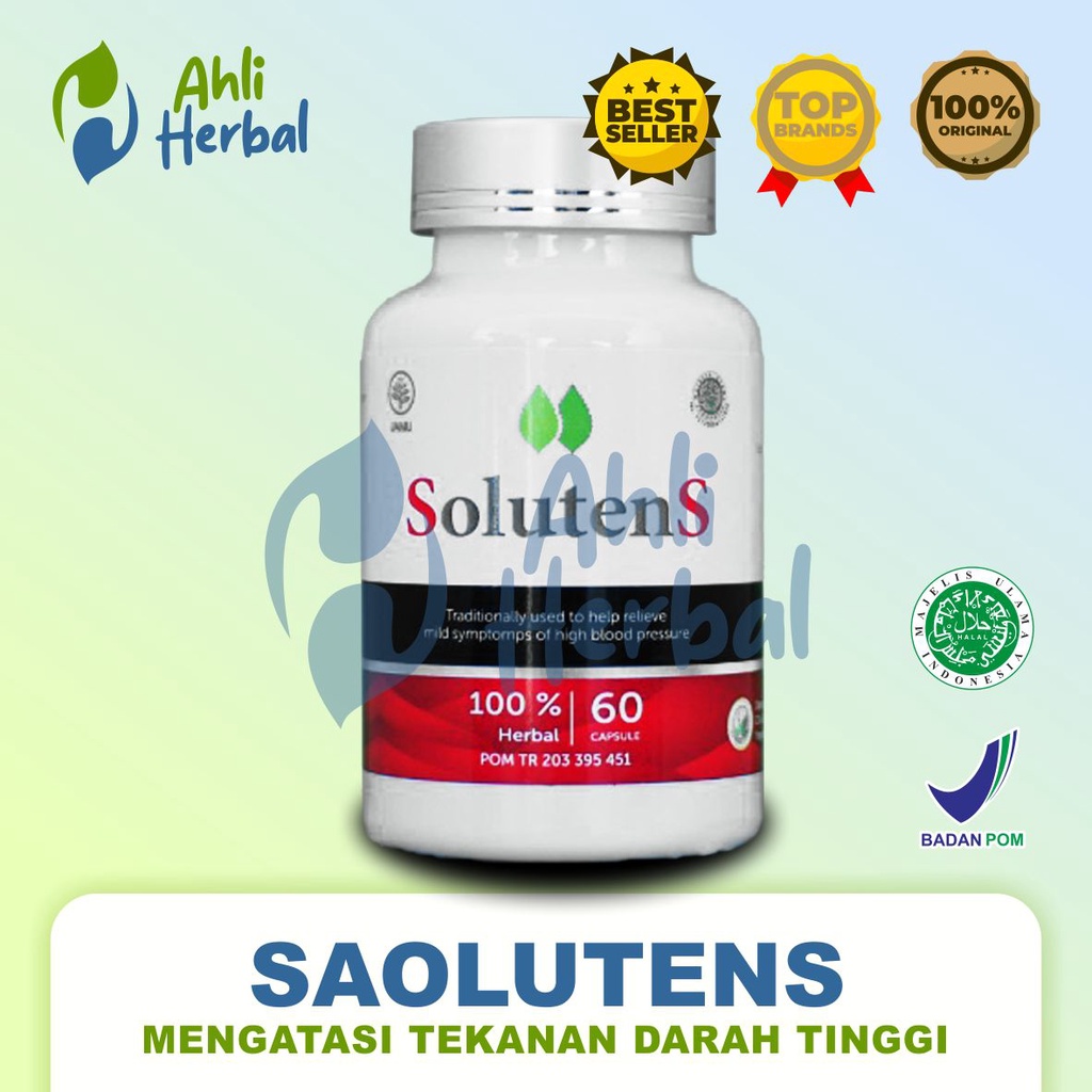 Jual SOLUTENS | OBAT HERBAL DARAH TINGGI HIPERTENSI | SOLUTEN | Shopee ...