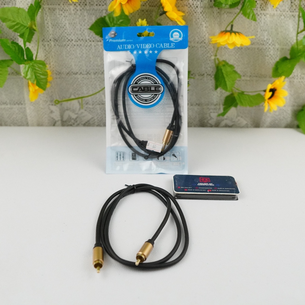 Jual KABEL DIGITAL COAXIAL 1 METER HIGH QUALITY / AUDIO COAXIAL ...