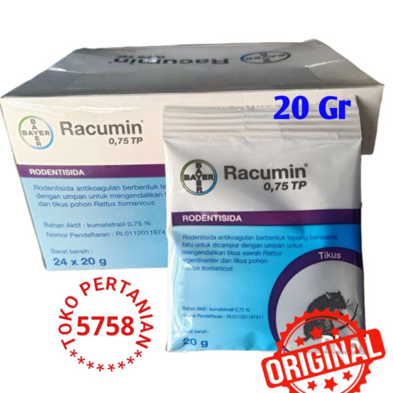 Jual RACUN TIKUS BAYER RACUMIN 20 GR - RACUN TIKUS AMPUH MATI SAMPAI KE ...