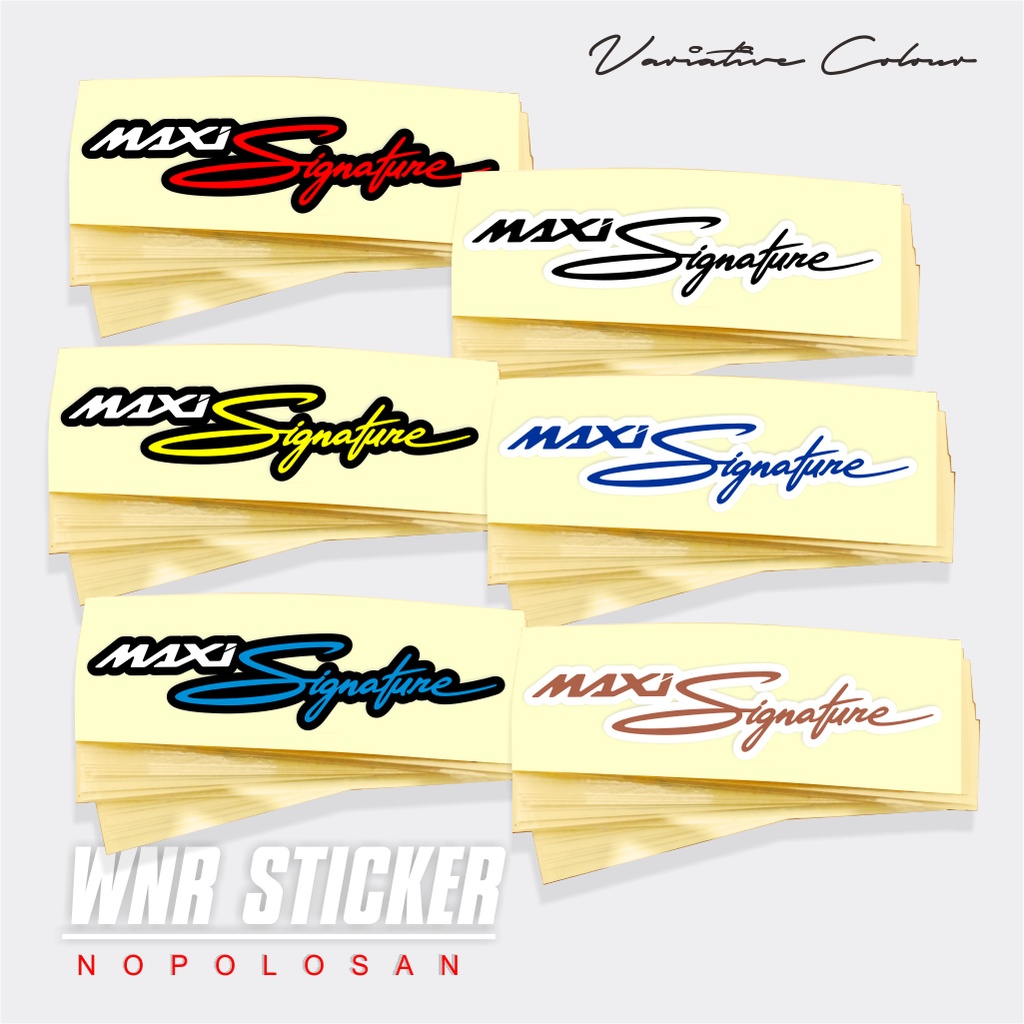 Jual Sticker cutting maxi signature 2 lapis murah awet | Shopee Indonesia
