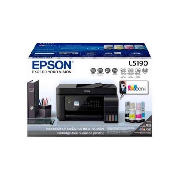 Jual EPSON PRINTER ECO TANK L5190 PRINT SCAN COPY FAKS WIFI ADF COLOR ...