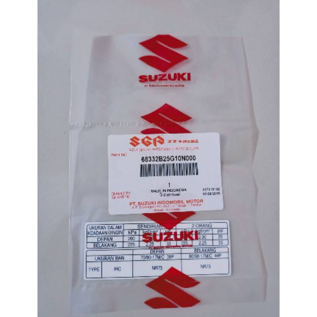 Jual Stiker arm arem tekanan ban satria 2tak hiu lumba satria FU ...