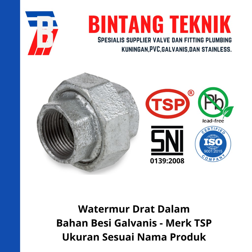 Jual Watermur 1/2" inch Besi Galvanis TSP | Shopee Indonesia