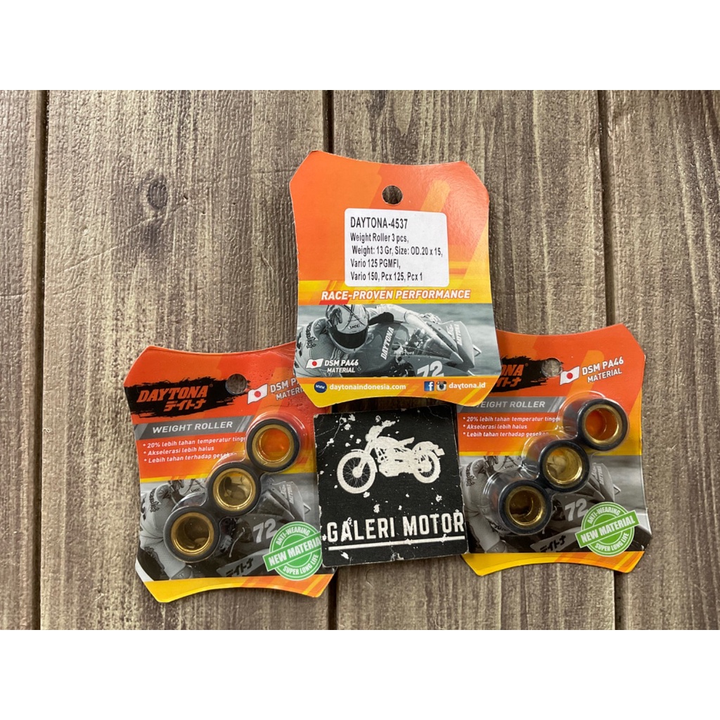 Jual ROLLER RACING DAYTONA VARIO PCX 125 150 SPIN UKURAN 9 10 11 12 13 ...