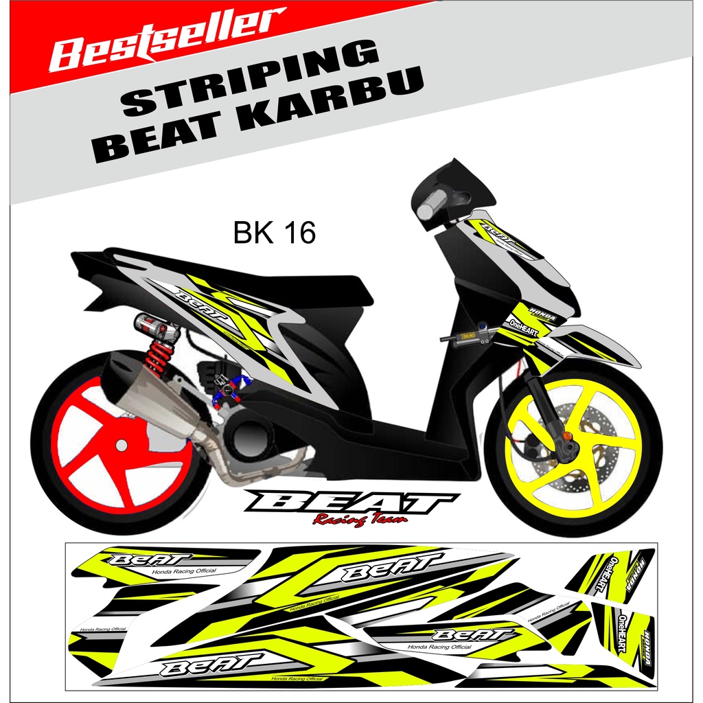 Jual STRIPING HONDA BEAT KARBU VARIASI RACING SANGAT COCOK BUAT MOTOR ...