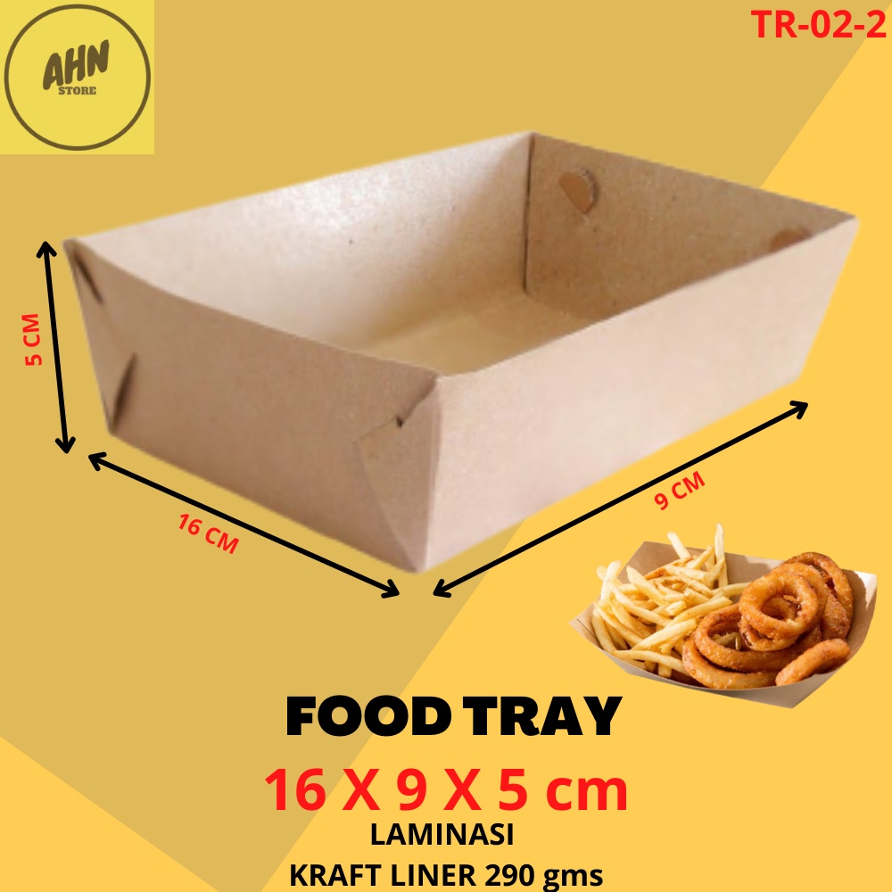 Jual KARDUS BOX WADAH FOOD TRAY KOTAK MAKANAN / PIRING KERTAS KARTON ...
