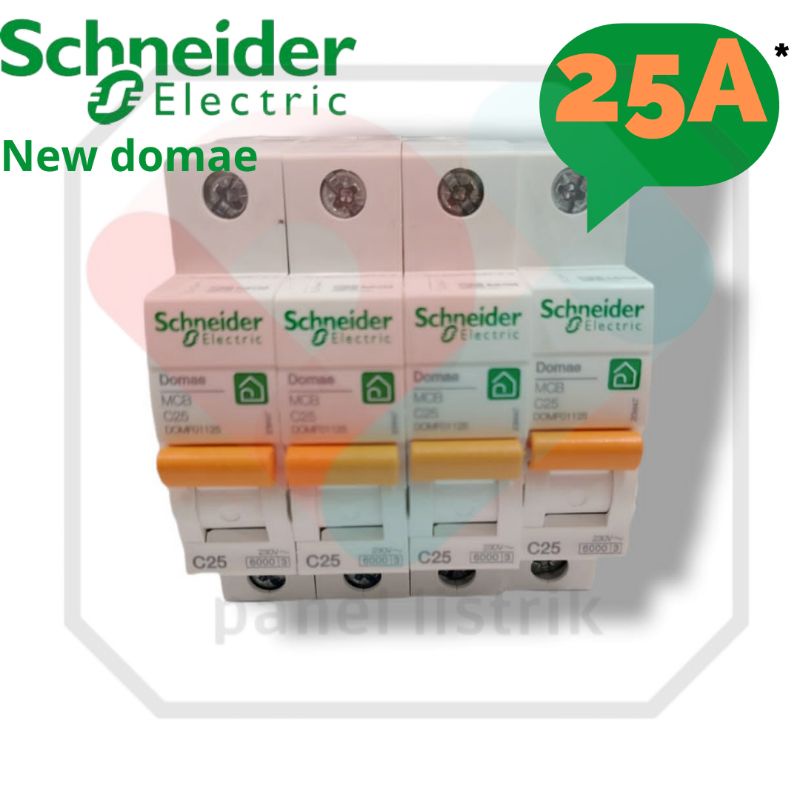 Jual Schneider MCB Domae 1 Phase 25 Amp sekring listrik 1p 25 ampere ...