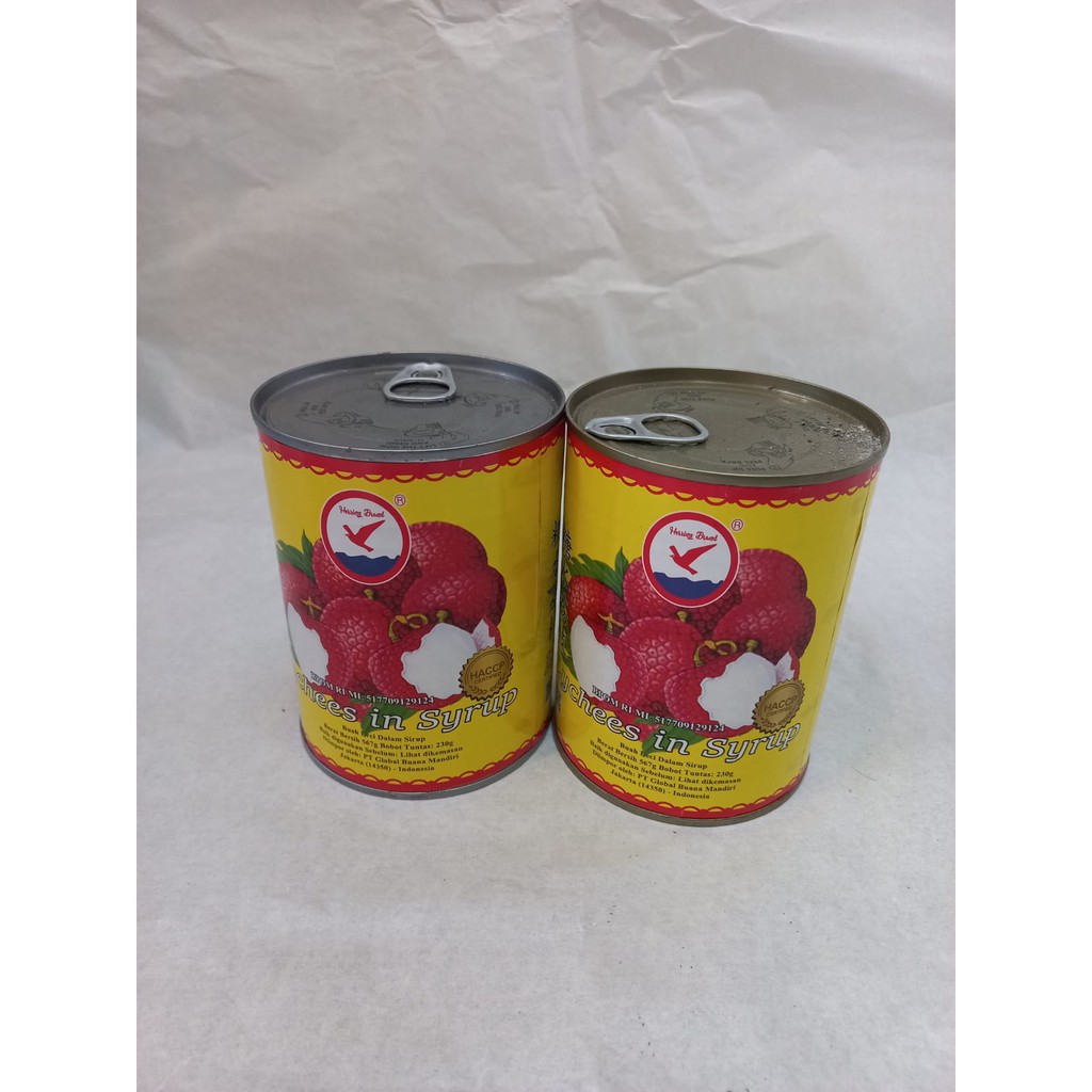 Jual Lychee kaleng Herring Brand / Lychees In Syrup / Buah leci Kaleng ...
