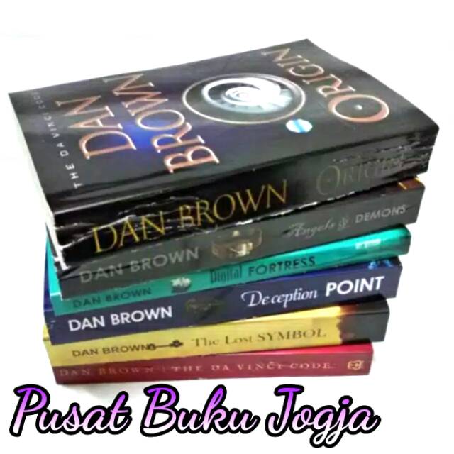 Jual Paket 6 buku DAN BROWN - Origin - Angels & diamons-the lost symbol-Fortres-deception- the ...