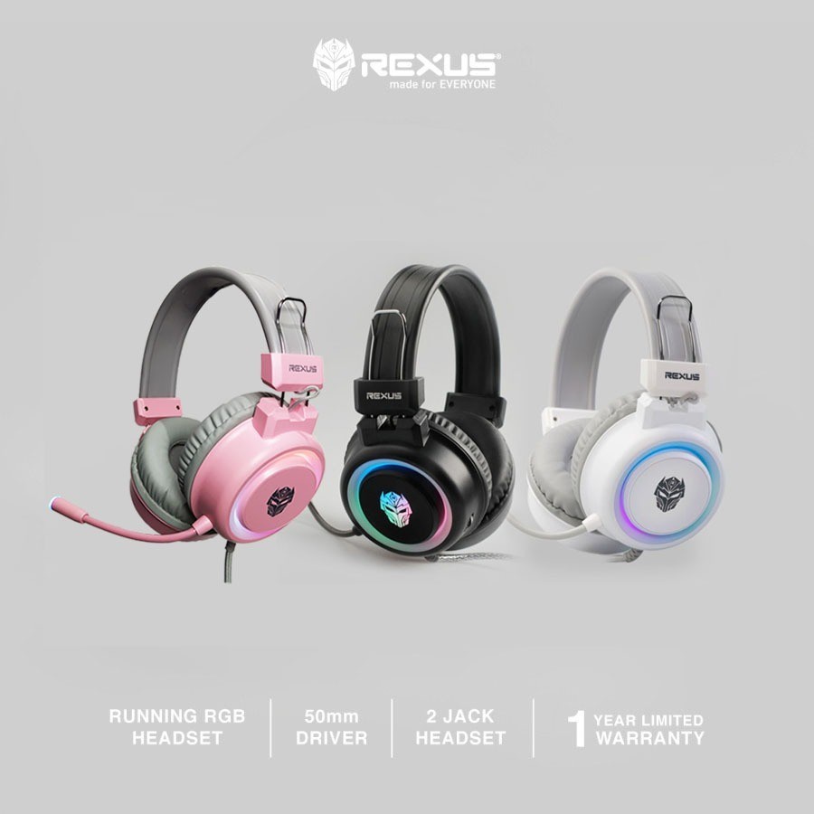 Jual Headset Gaming Rexus F30 LED RGB - Garansi Resmi | Shopee Indonesia