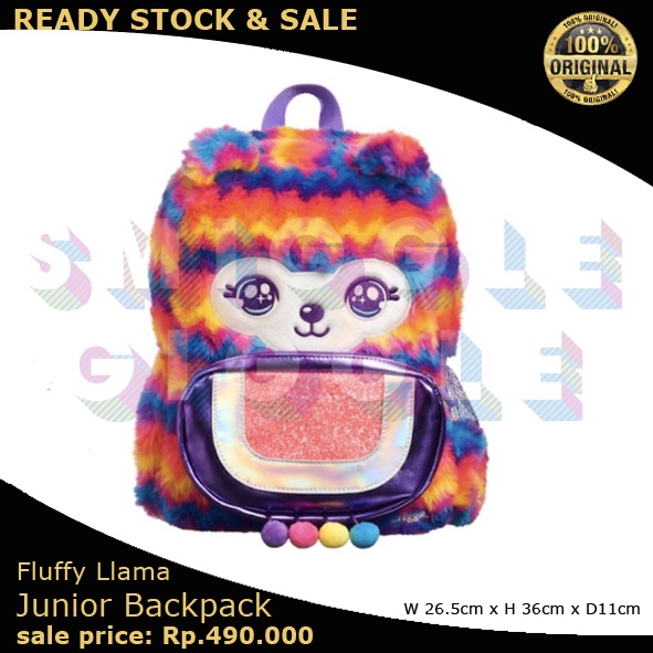 Jual [ORI] smiggle Fluffy Llama Junior Backpack | Shopee Indonesia