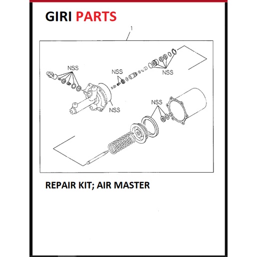 Jual REPAIR KIT AIR MASTER ISUZU GIGA FRR ORIGINAL ISUZU | Shopee Indonesia
