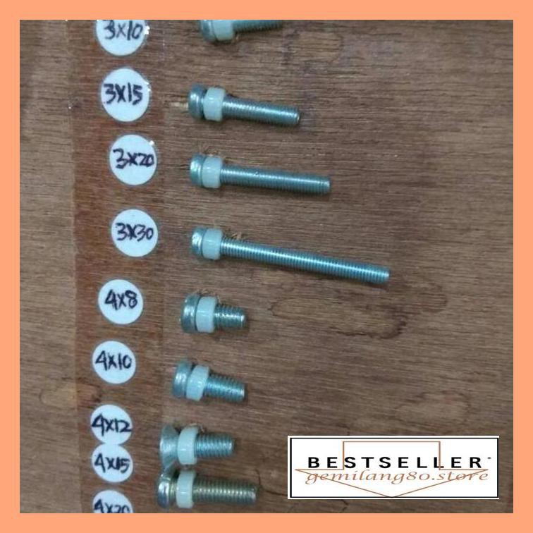 Jual Baut & Mur Tools- Baut Dan Mur Jp 3 X 10 Mm Isi 100Pcs Per Pack ...