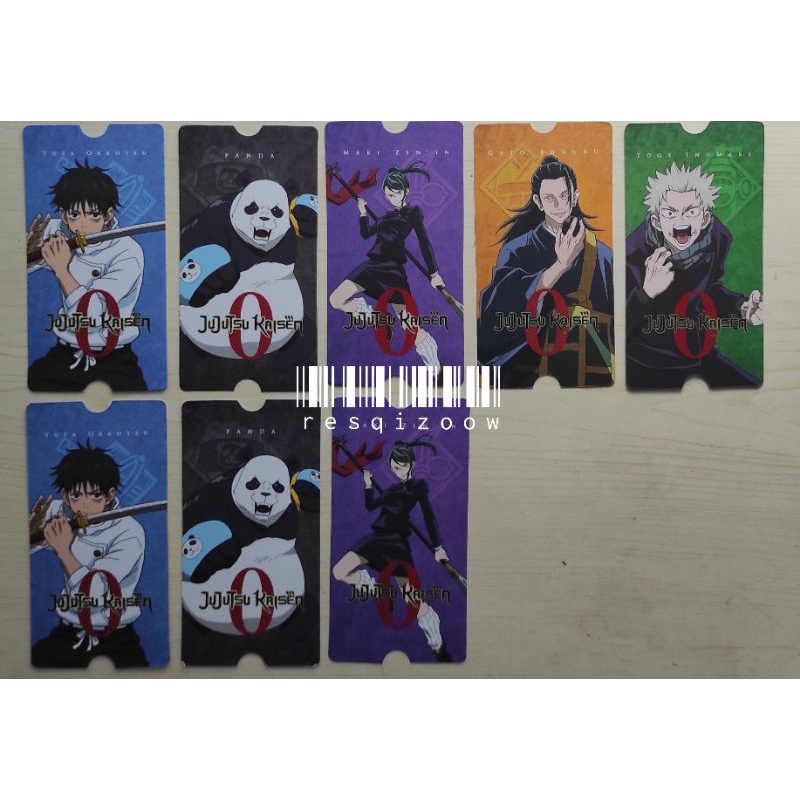 Jual Collectible Ticket Jujutsu Kaisen JJK | Shopee Indonesia