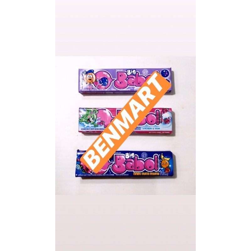 Jual Permen Karet Big Babol Stick 1 Pcs Tutti Frutti Stroberi Blueberry ...