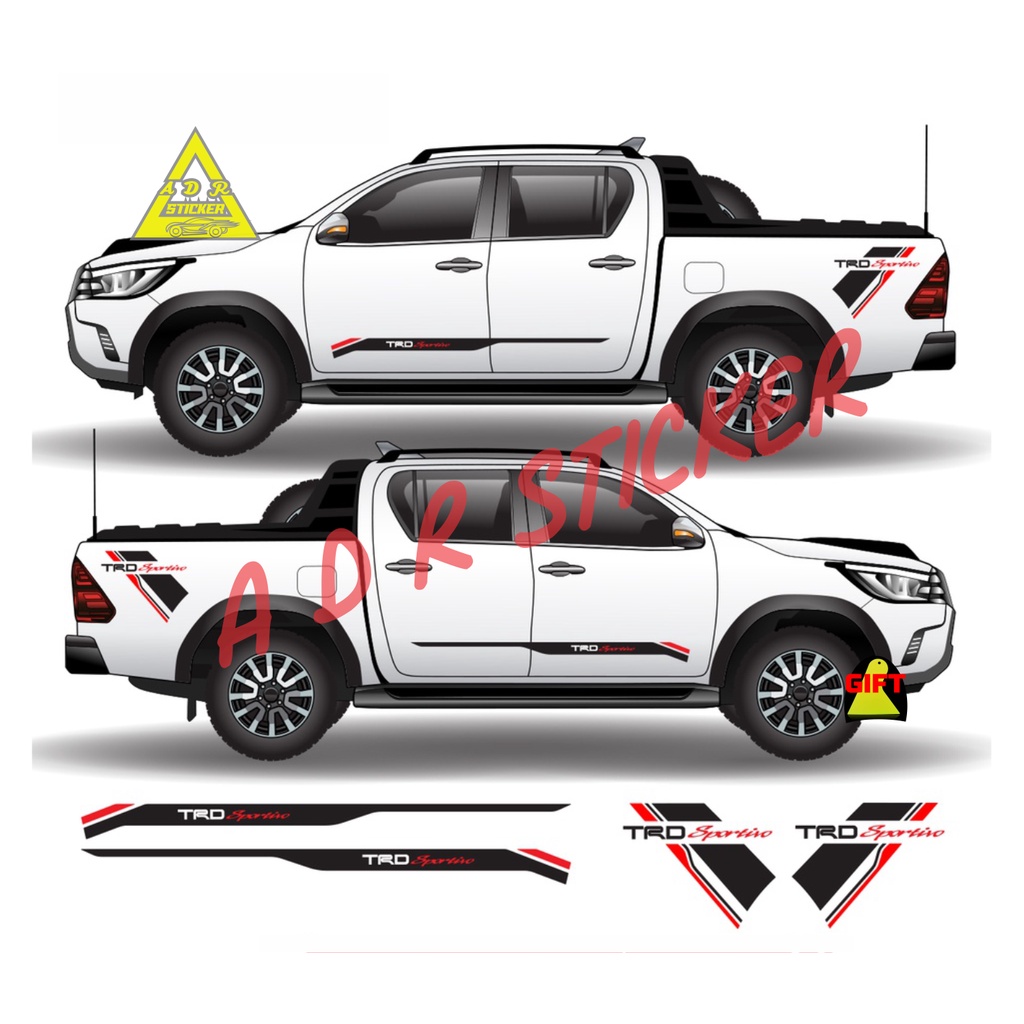 Jual STICKER MOBIL MITSUBISHI TRITON STRIPING STICKER MOBIL TRITON ...