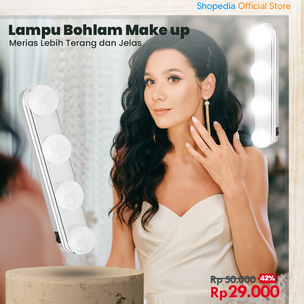 Jual Bohlam Lampu Make Up Studio Super Terang Mirror | Shopee Indonesia