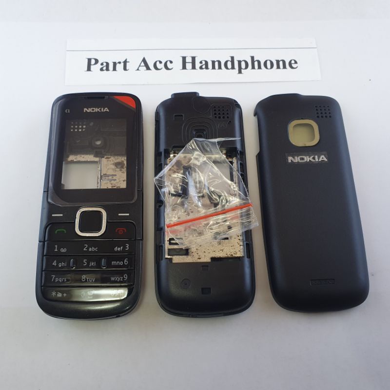 Jual casing nokia c1-01 fullset | Shopee Indonesia