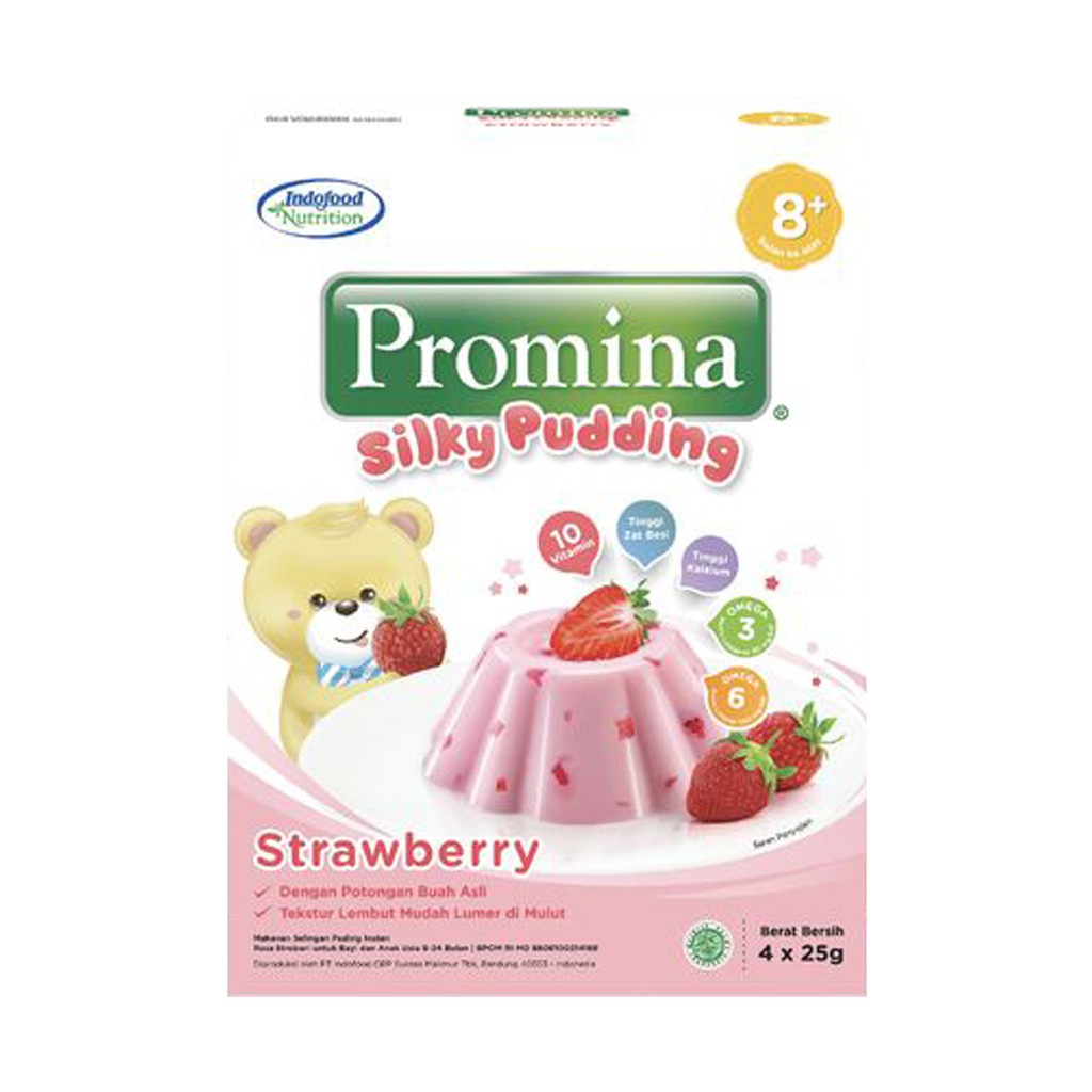 Jual PROMINA SILKY PUDDING STRAWBERRY 100G | SOFT PUDDING | Shopee ...