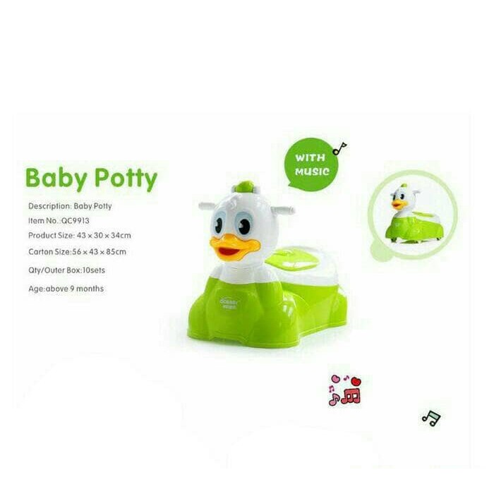Jual QC baby potty trainer / potty training / pispot bayi | Shopee ...