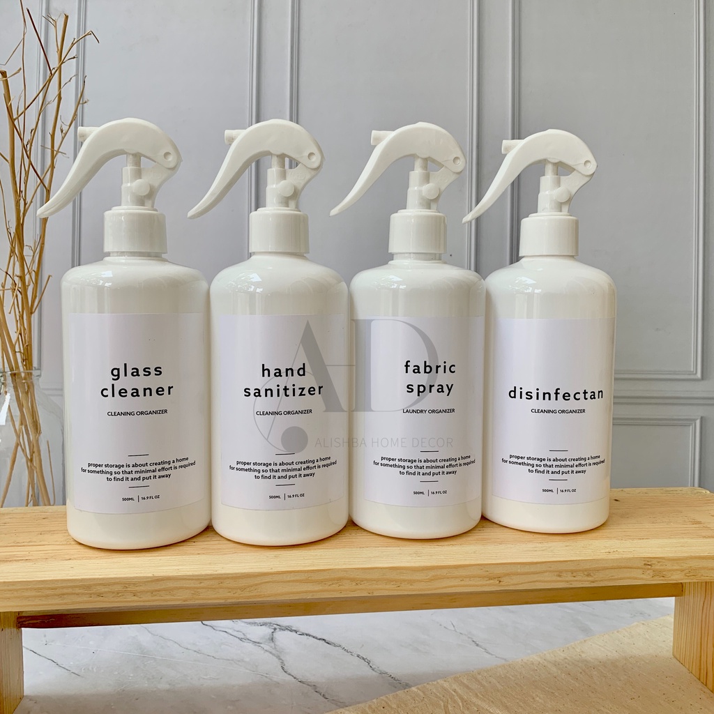 Jual Refill Botol Spray 500 Ml FREE STIKER Vinyl Putih Minimalis ...