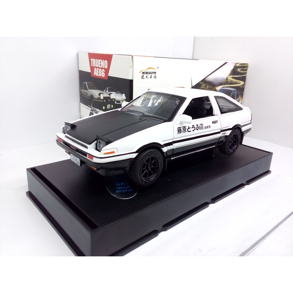 Jual Diecast Miniatur Mobil Toyota TRUENO AE86 INITIAL D Putih Kap ...