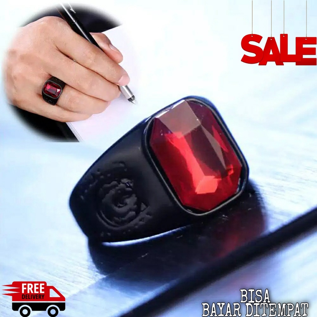 Jual Cincin Pria Titanium Anti Karat Cincin Pria Kasual Cincin Cowok ...