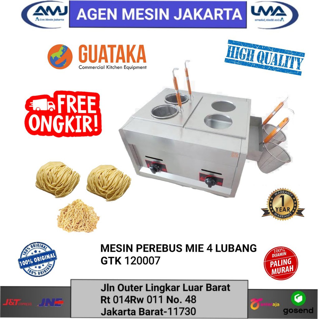 Jual Mesin Perebus Mie 4Lubang Gas Noodle GTK120007 GUATAKA | Shopee Indonesia