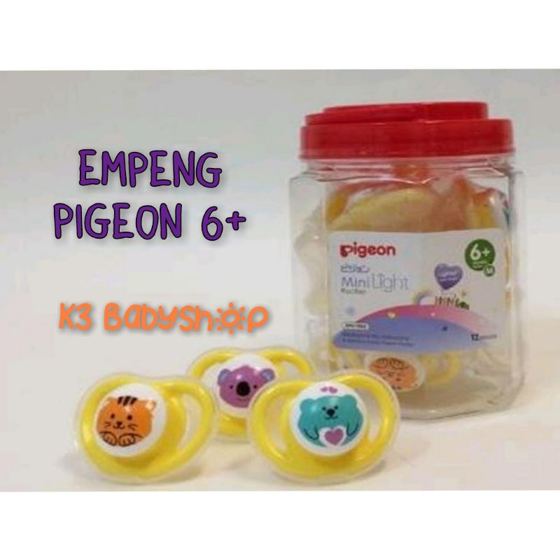 Jual Ecer Empeng Pigeon Minilight Pacifier 6+ baby soother empeng bayi ...