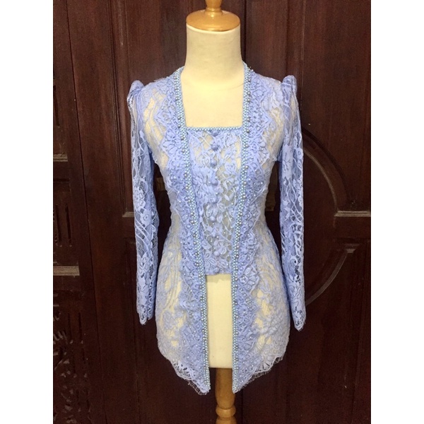 Jual kebaya kutu baru pundak modif kerut (furing sebadan bentuk ...