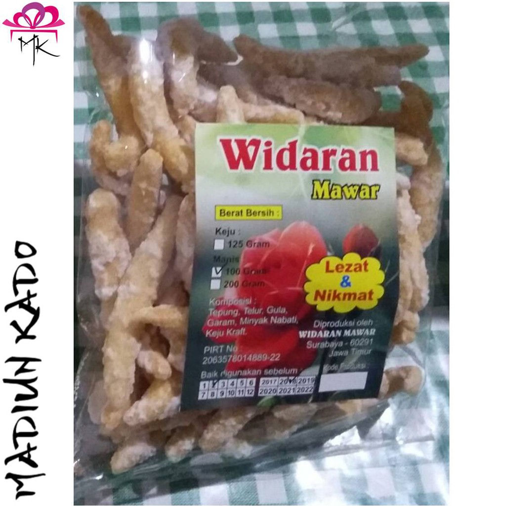 Jual Bidaran Manis Kue Gabus Widaran Manis 100 gr | Shopee Indonesia
