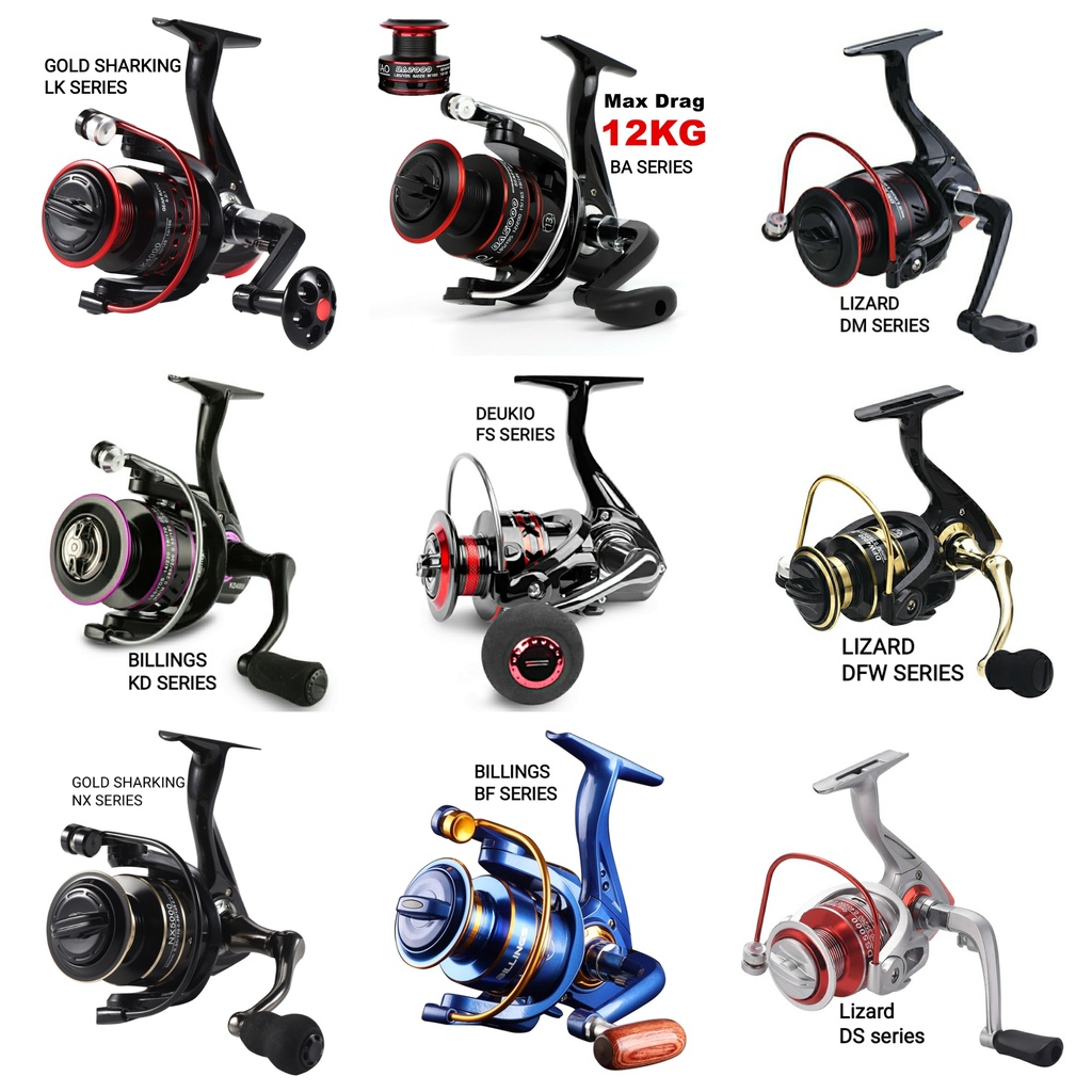 Jual Reel pancing Metal spinning fishing reel murah Alat gulungan senar ...