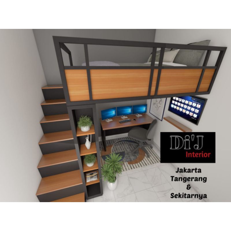 Jual ranjang tingkat hpl custom # kamar set hpl custom # bedroom ...
