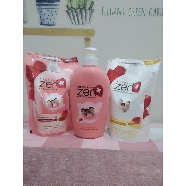 Jual Zen+ Zen Antibacterial Sabun Cair Shiso botol 500ml sabun cair ...
