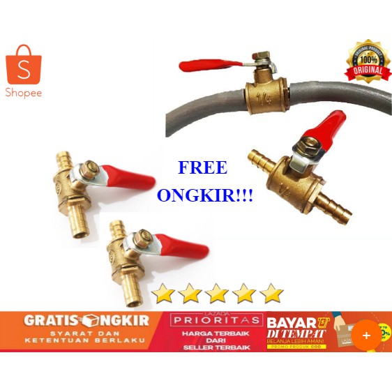 Jual COD!!! kran bensin kuningan motor MOBIL DLL Kran Bensin Motor 1/4 Kuningan Satuan / Best ...