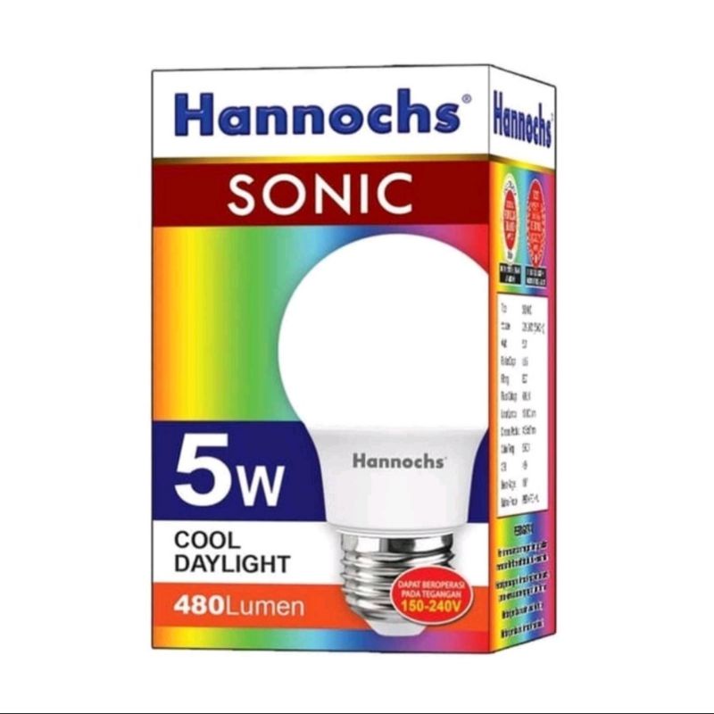 Jual HANNOCHS SONIC 5W 5WATT 5 WATT - LAMPU LED HANNOCH SONIC 5W 5WATT ...