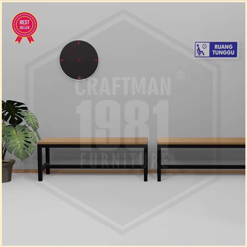 Jual Kursi Bangku Panjang 120x30 Besi Simple Modern Minimalis | Shopee ...