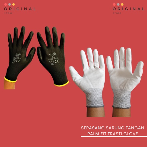 Jual SARUNG TANGAN PALM FIT / GLOVE POLYSTER - TRASTI ( SEPASANG ...