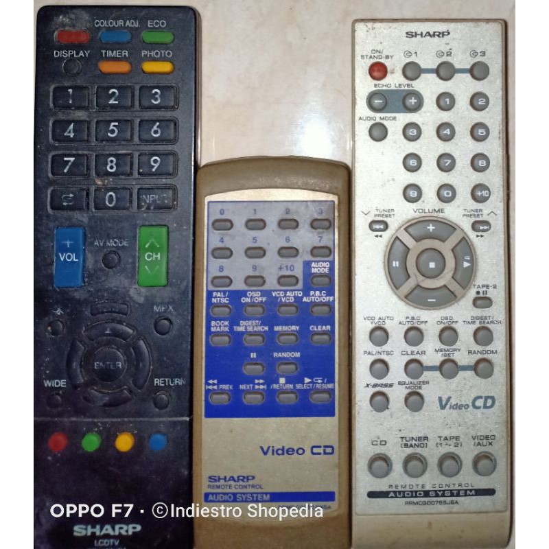 Jual Remote Audio System Mini Compo HIFI Sharp Ori | Shopee Indonesia