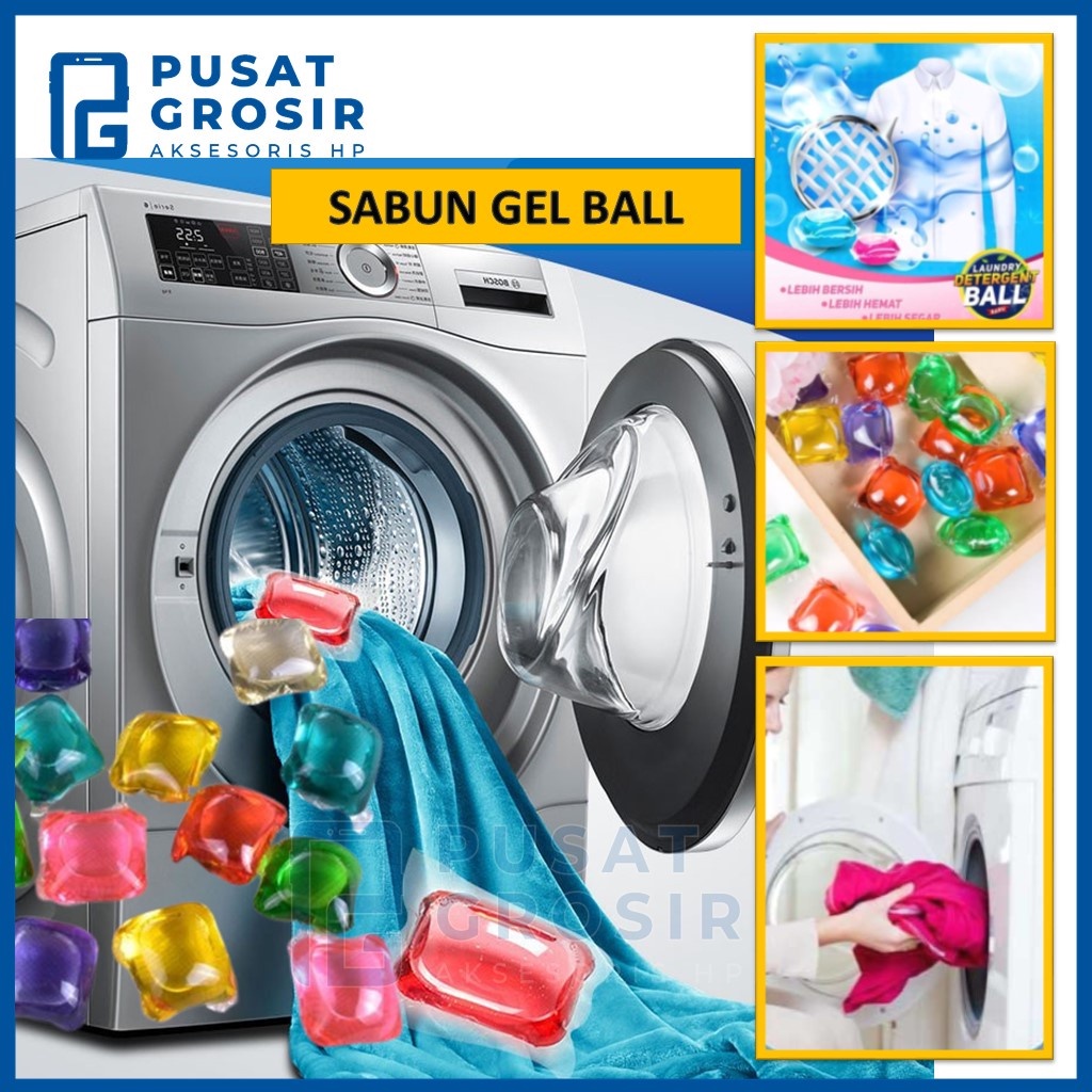 Jual Sabun laundry gel Ball detergent cair cocok untuk mencuci baju ...