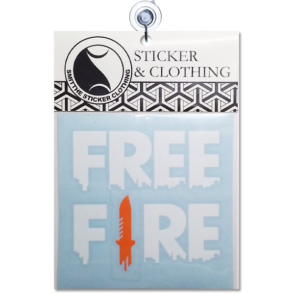 Jual Sticker Free Fire unofficial Logo Cutting Sticker untuk aksesoris ...