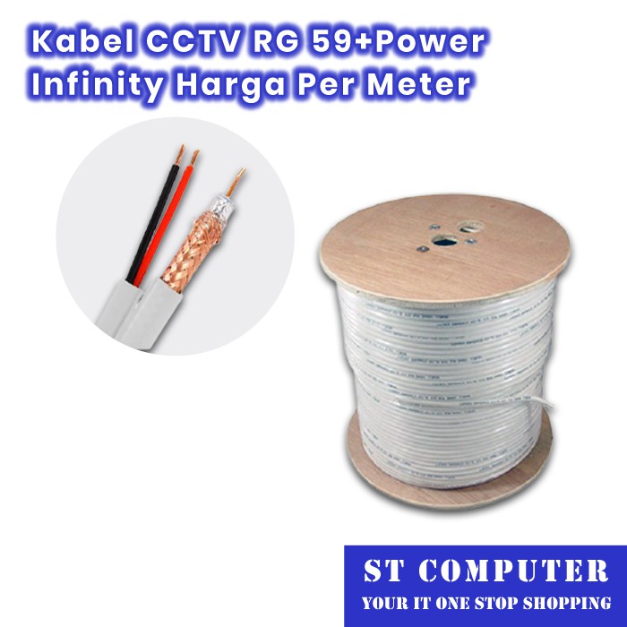 Jual Kabel CCTV RG 59+Power Infinity Harga Per Meter | Shopee Indonesia