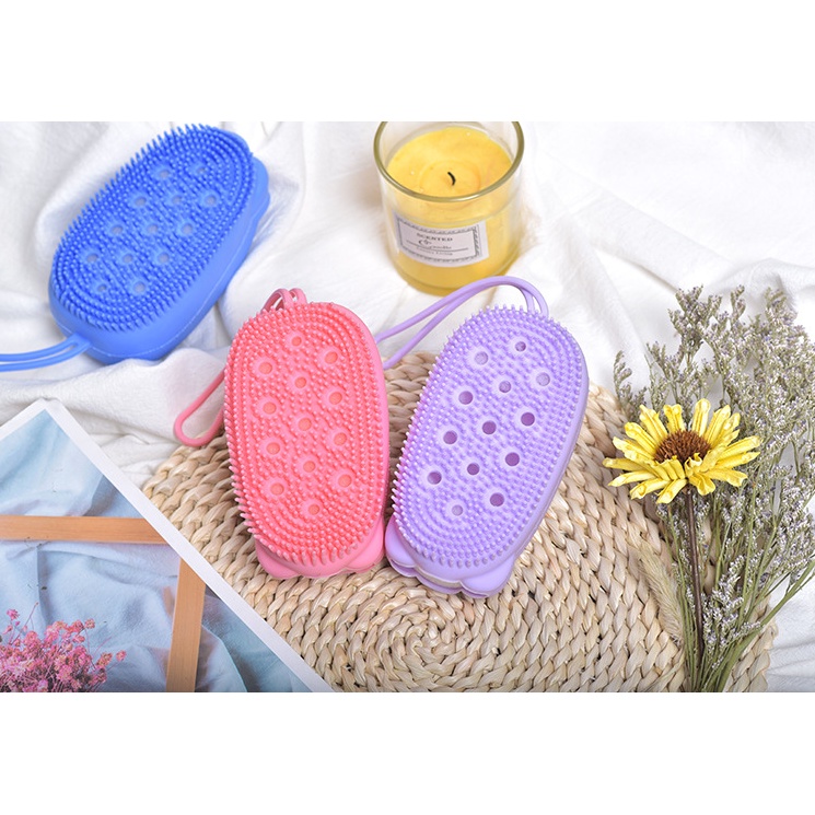 Jual Spons Mandi Bath Sponge Sabun Batang Cair 2In1 Sikat Spons Badan ...
