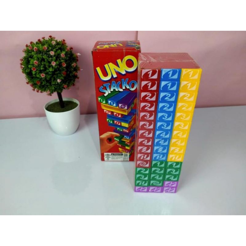 Jual Uno Stacko / Mainan Balok Susun Tower Stacko | Shopee Indonesia