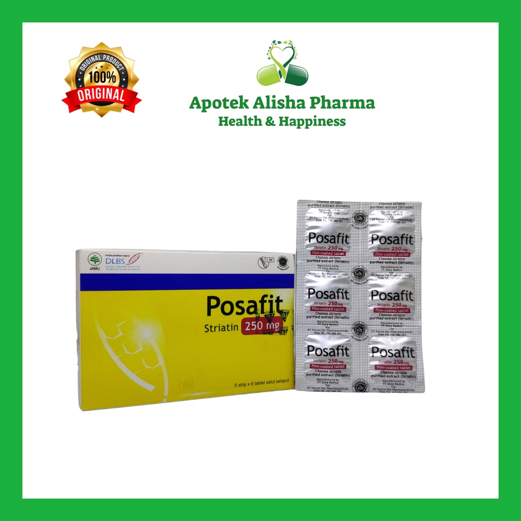 Jual Posafit Tablet (Strip 6 Tablet) - Ekstrak Ikan Gabus Mempercepat ...